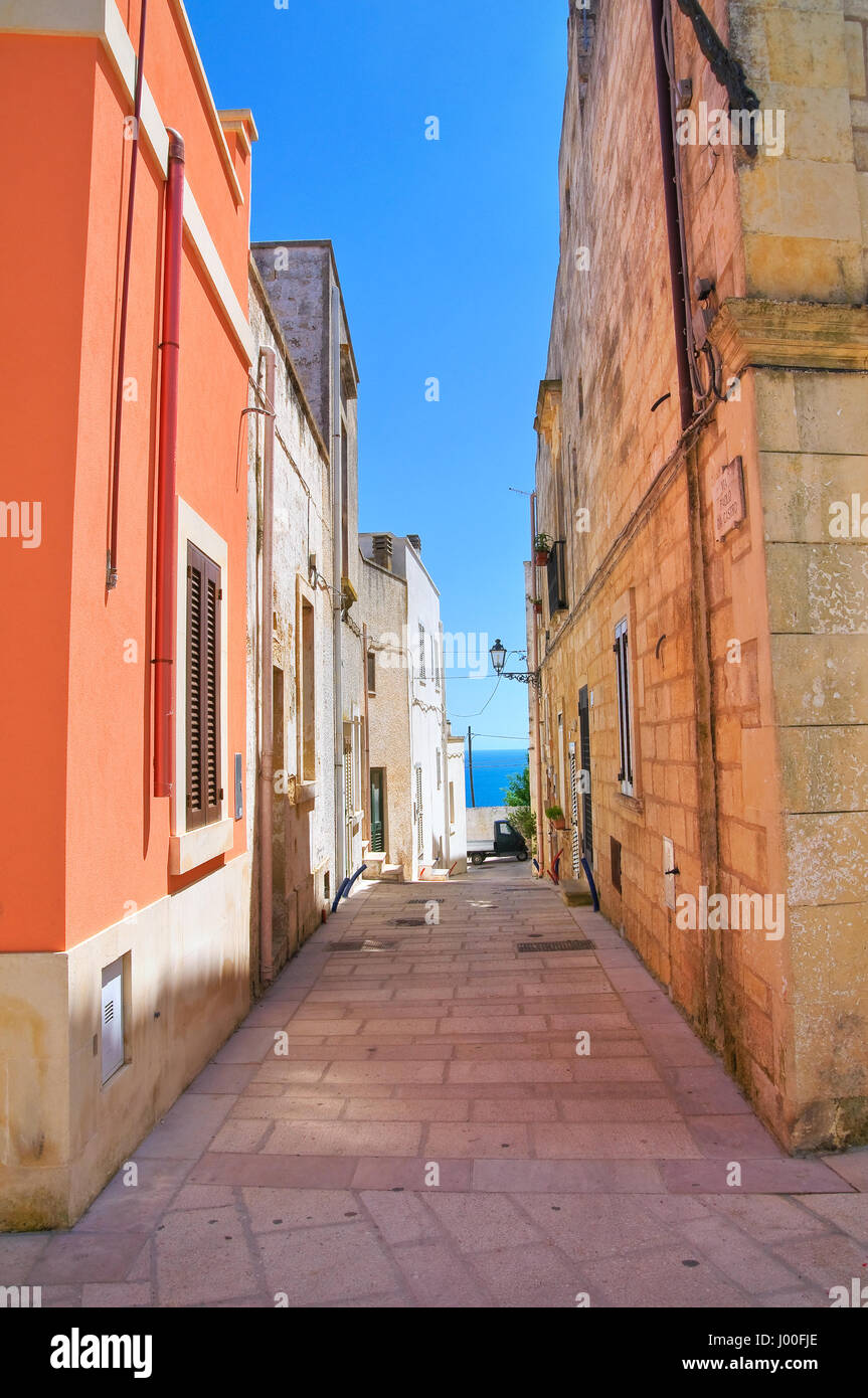 Alleyway. Castro. Puglia. Italy Stock Photo - Alamy