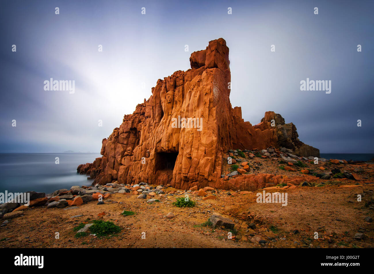 Red Rocks in Arbatax on Sardegna Island, Italy Stock Photo - Alamy