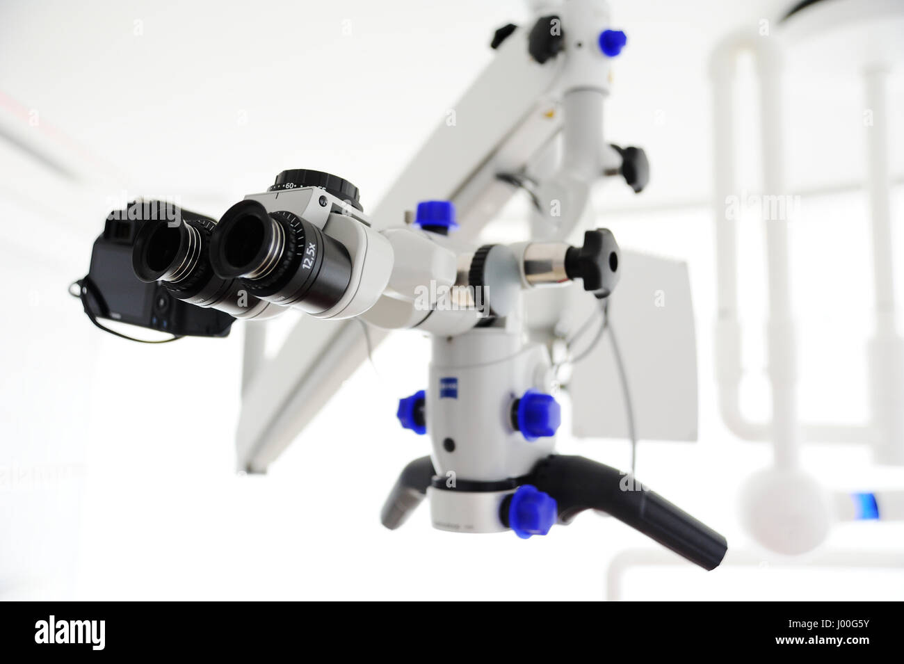 Dental microscope on background of dental office close-up Stock Photo ...