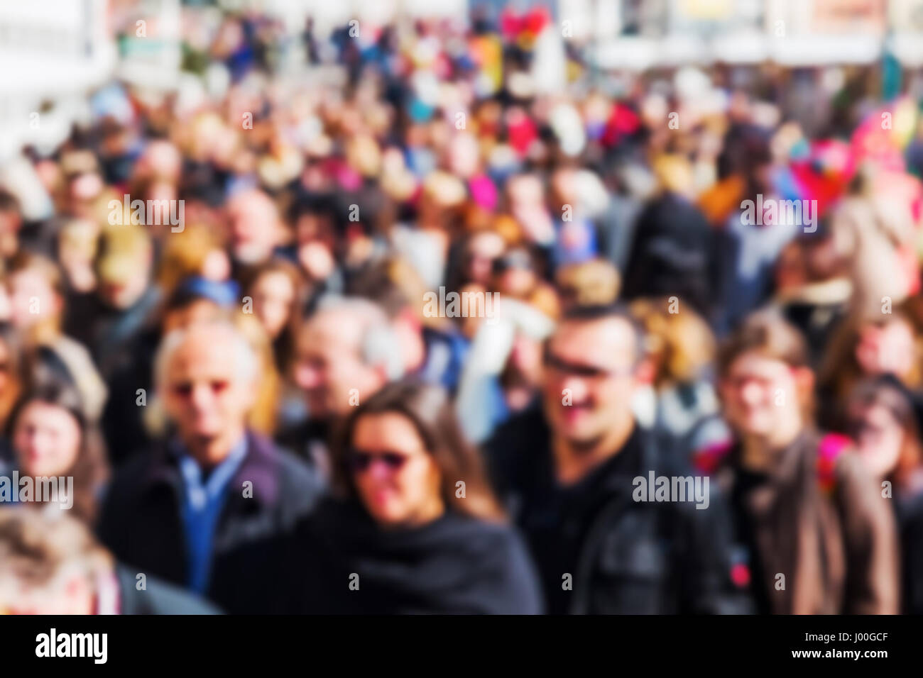 picture of a crowd of people out of focus Stock Photo - Alamy