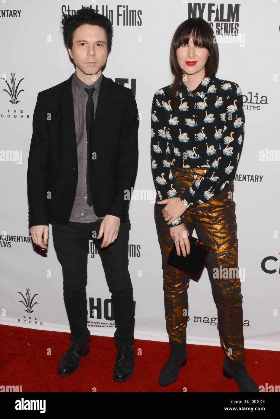 Nick Zinner and Karen O arrive for the Premiere Of 'SHOT! The Psycho ...