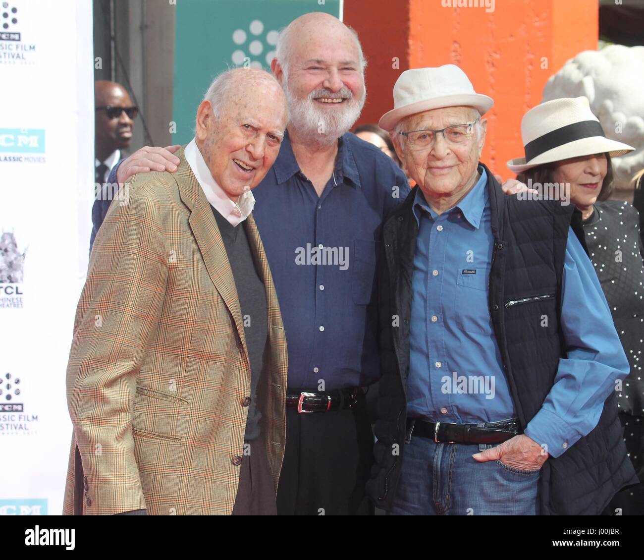 Los Angeles, CA, USA. 7th Apr, 2017. Carl Reiner, Rob Reiner, Norman ...