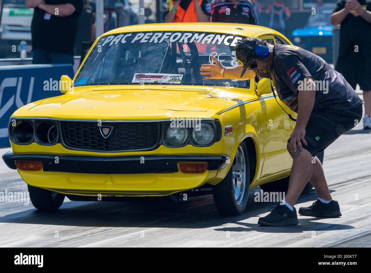 Sydney, Australia - 7th April 2017: Sydney Jamboree Drag Racing Event ...