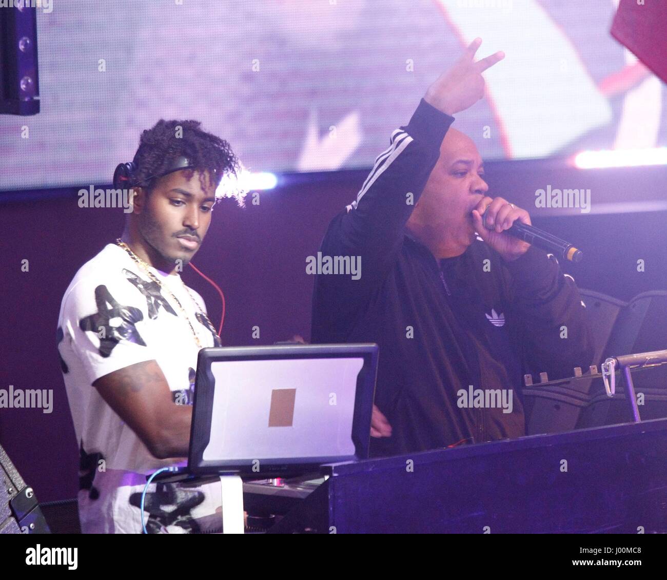 Las Vegas, NV, USA. 7th Apr, 2017. DJ Ruckus, Rev Run in attendance for ...