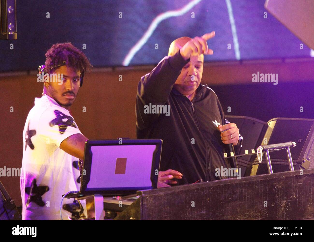 Las Vegas, NV, USA. 7th Apr, 2017. DJ Ruckus, Rev Run in attendance for ...