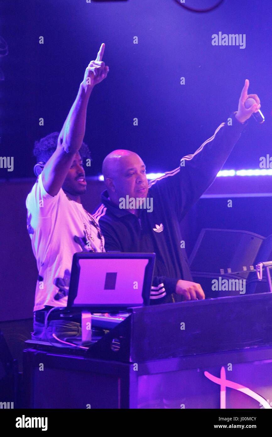 Las Vegas, NV, USA. 7th Apr, 2017. DJ Ruckus, Rev Run in attendance for ...