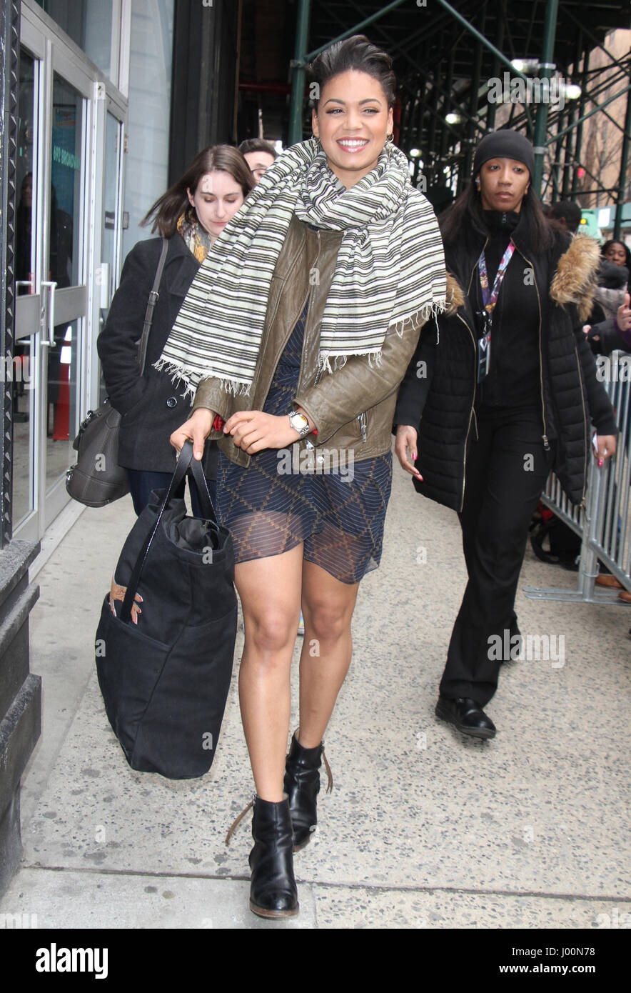 New York, NY, USA. 07th Apr, 2017. Barrett Doss seen out for an ...