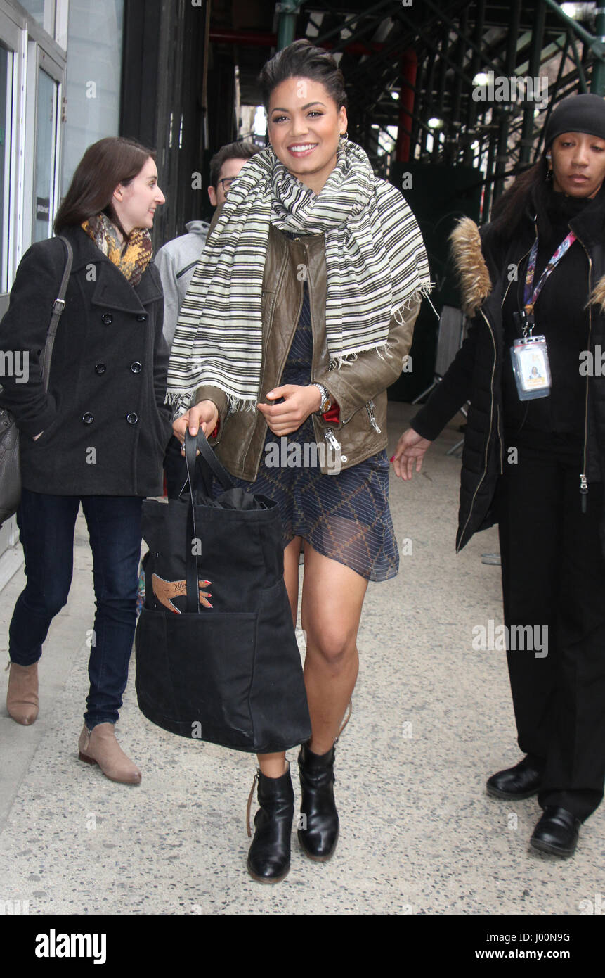 New York, NY, USA. 07th Apr, 2017. Barrett Doss seen out for an ...