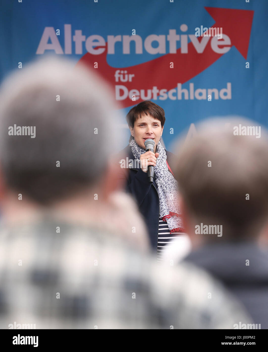 Essen, Germany. 8th Apr, 2017. Frauke Petry, national chairwoman of the ...
