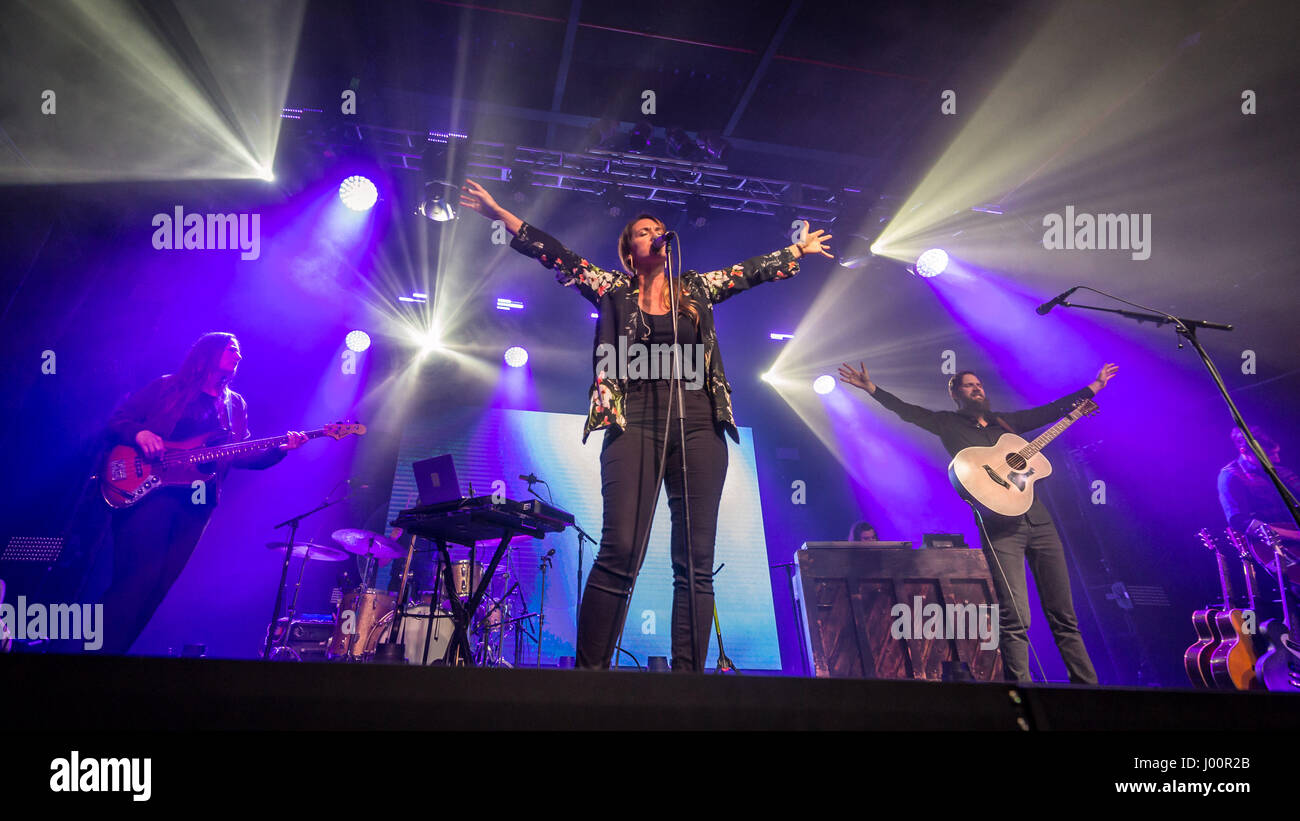 Charlotte, North Carolina, USA. 7th Apr, 2017. JONATHAN DAVID & MELISSA ...