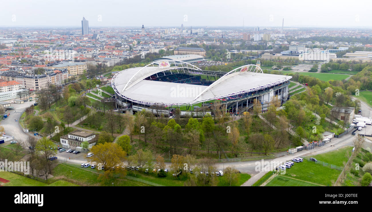Leipzig, Germany. 8th Apr, 2017. View of the Red Bull Arena during the ...