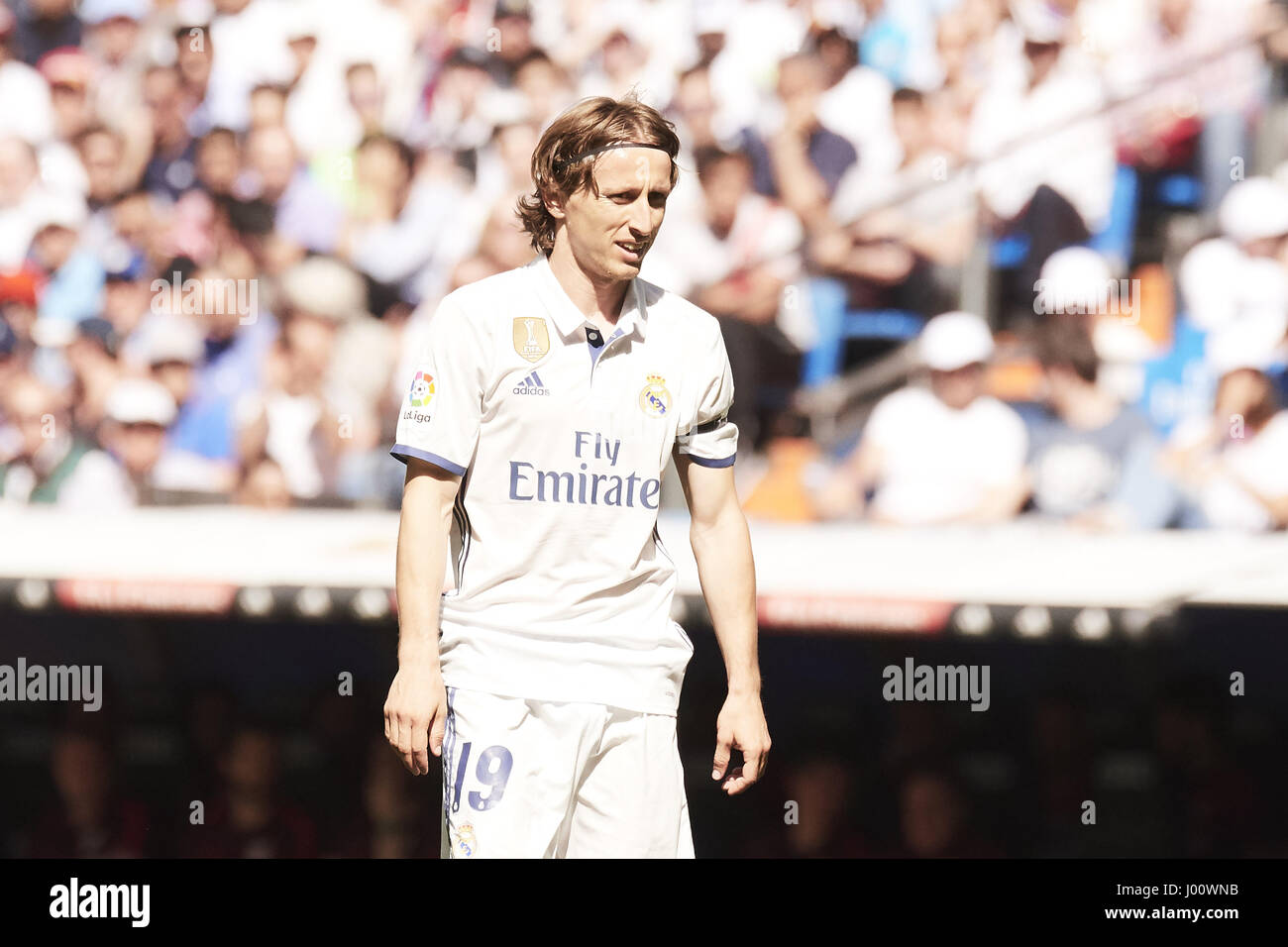 Madrid, Spain. 8th Apr, 2017. Luka Modric (midfielder; Real Madrid) in ...