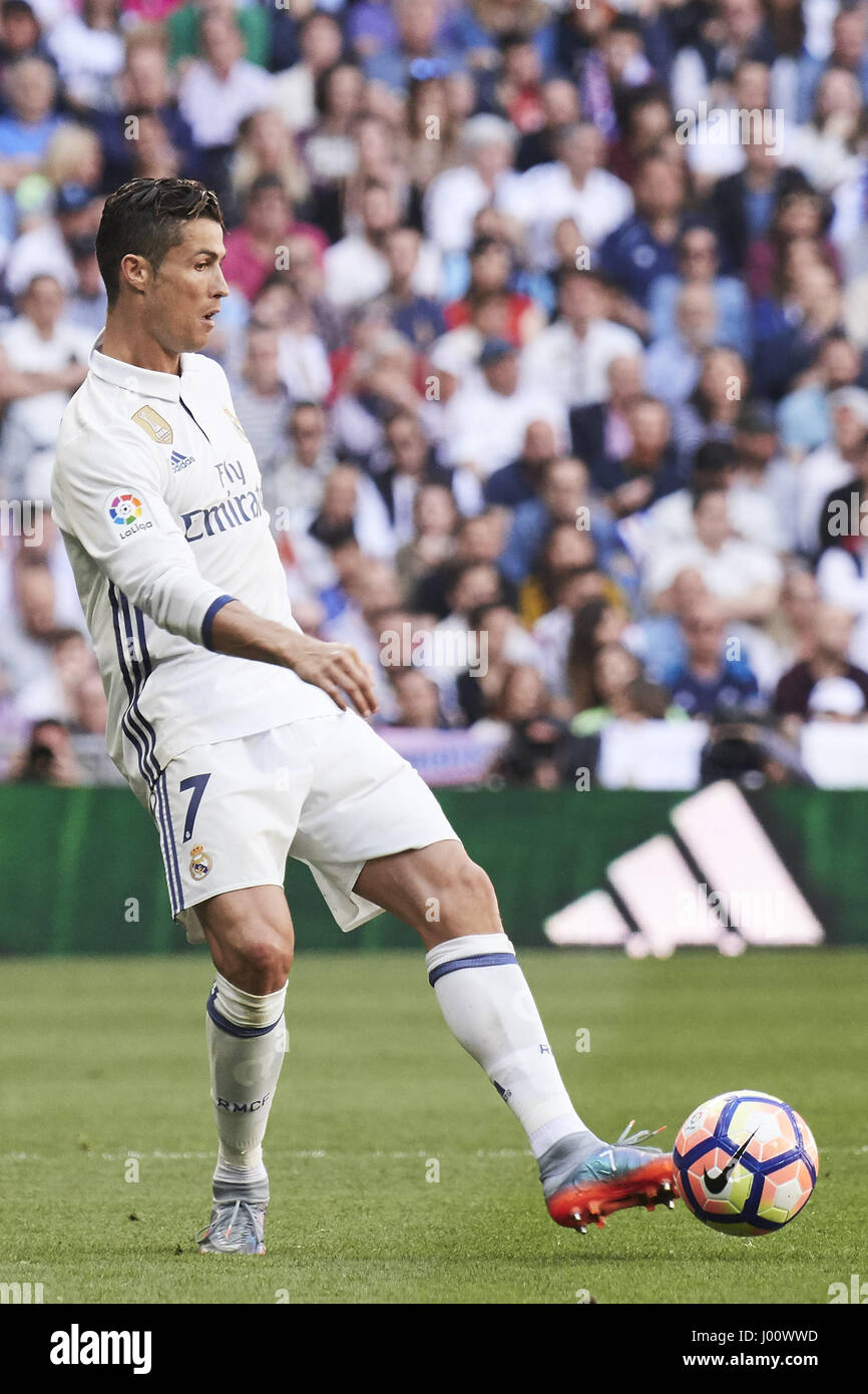 Madrid, Spain. 8th Apr, 2017. Cristiano Ronaldo (forward; Real Madrid ...