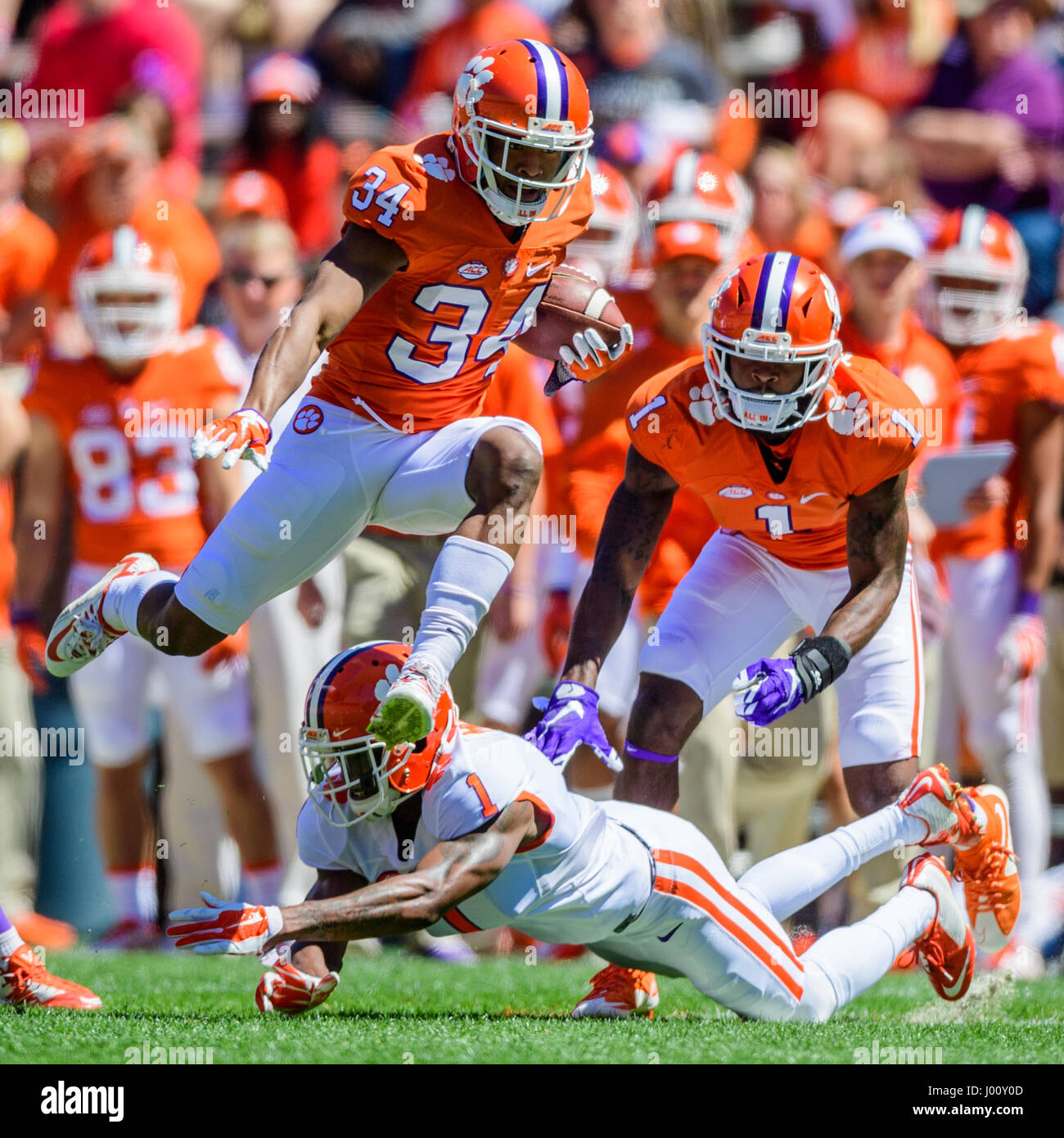 Clemson WR Ray-Ray McCloud (34) during the Clemson Football Spring Game ...