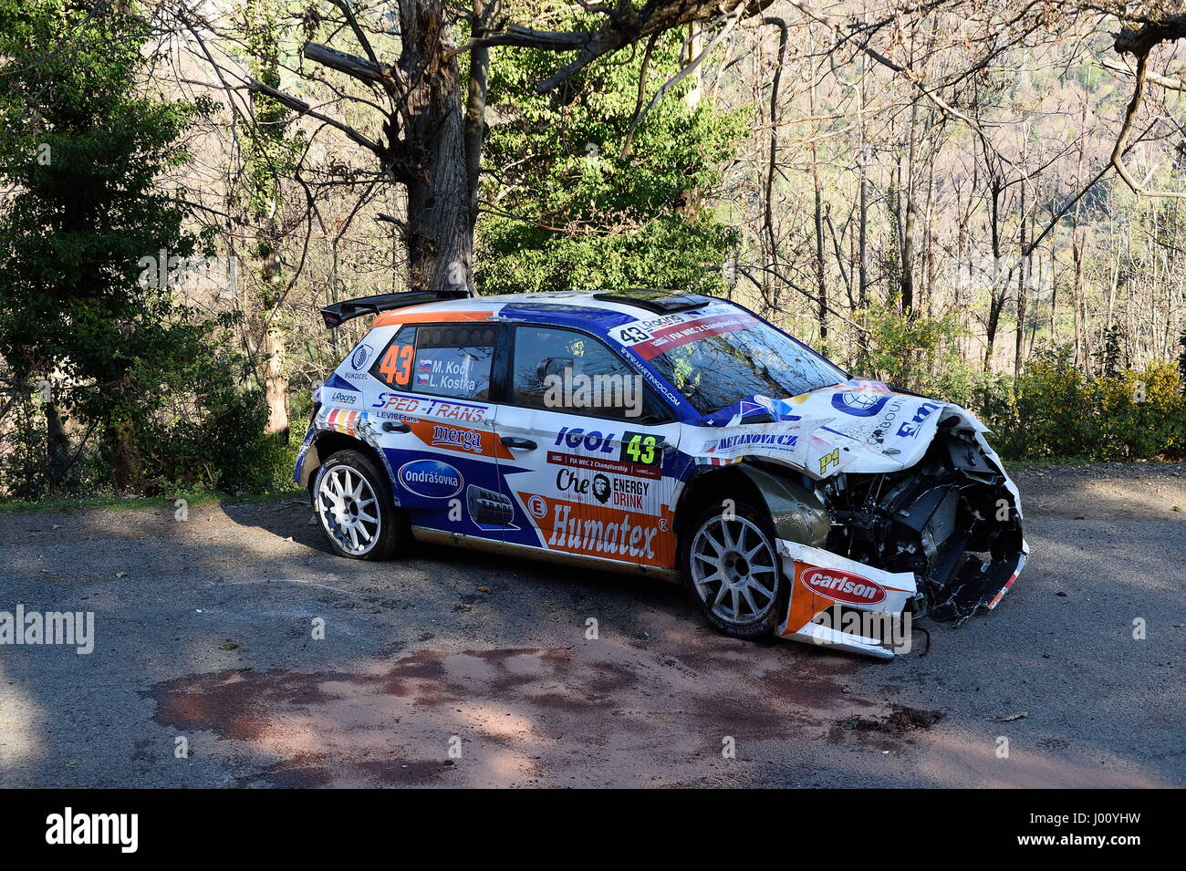 April 8th 2017, Island of Corsica; WRC Rally of Corsica, Day 2; The ...