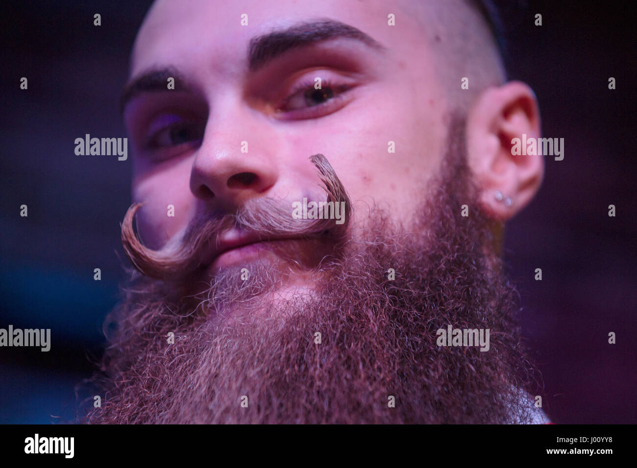 Moscow, Russia. 8th April, 2017. the Fifth Russian Beard and Mustache ...