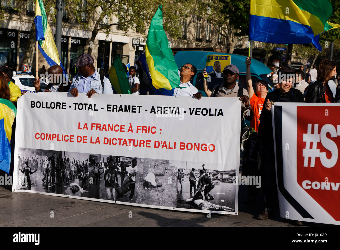 Paris, France. 8th April, 2017. Rally of the Kongo Resistance Fighters ...