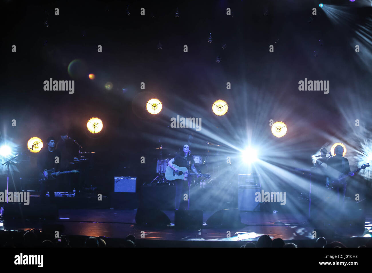 Liverpool, UK. 8th April, 2017. Amy McDonald performs live at the ...