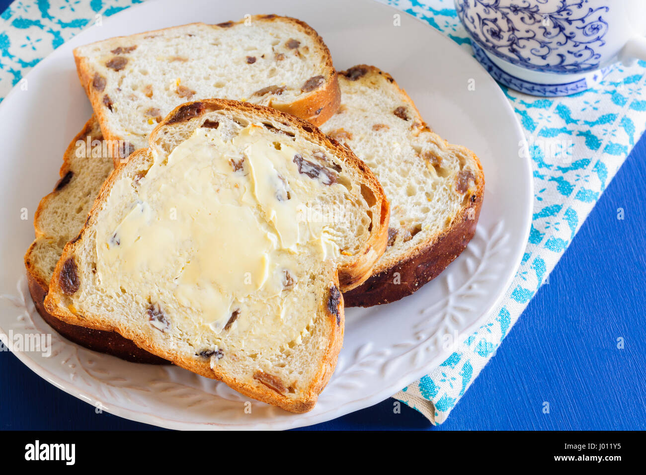 Bara Brith or Speckled Bread a traditional Welsh fruit loaf made with ...
