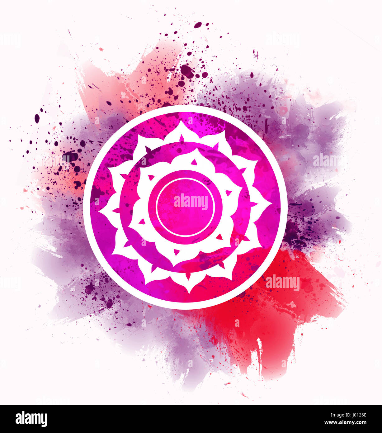 red chakra symbol Stock Photo - Alamy