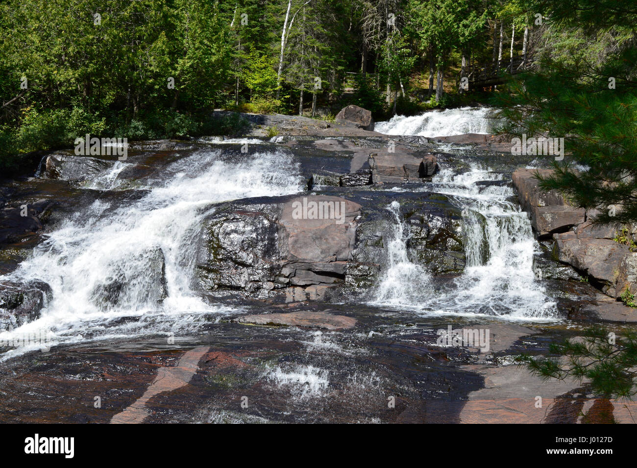 a waterfall in late summer Stock Photo - Alamy
