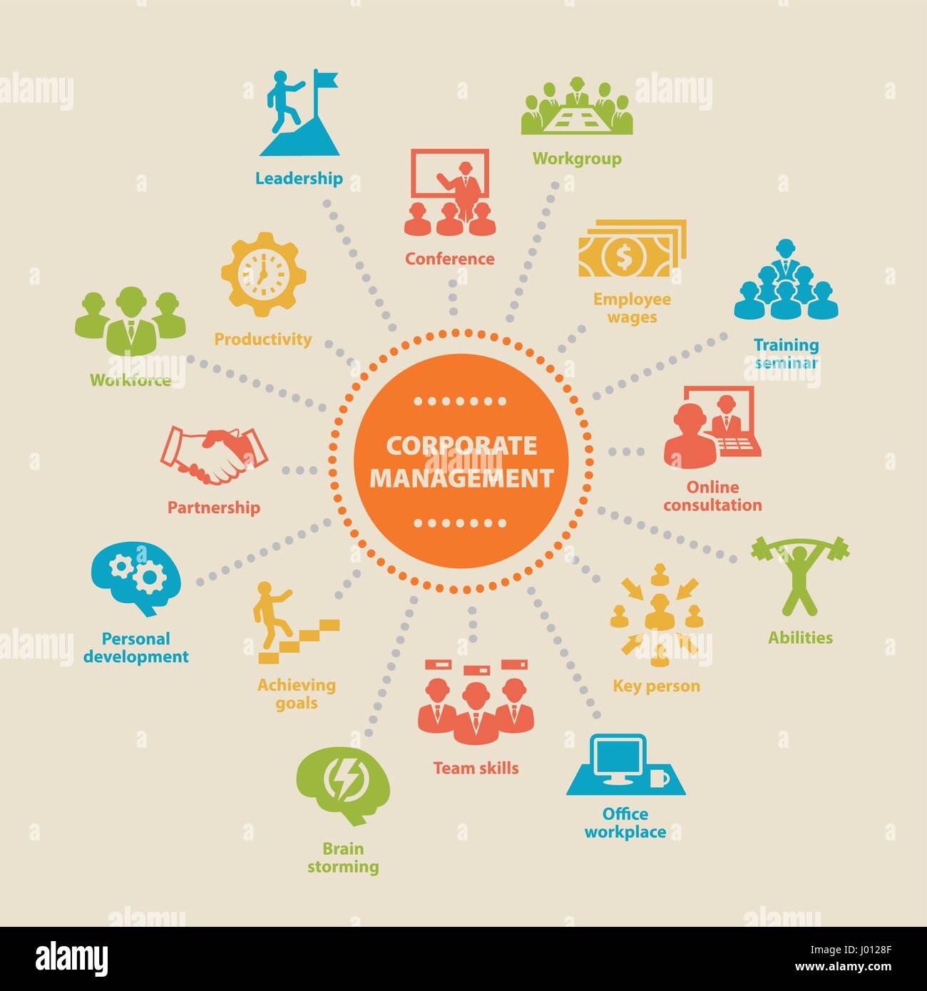 Personal development concept businessman Stock Vector Images - Alamy