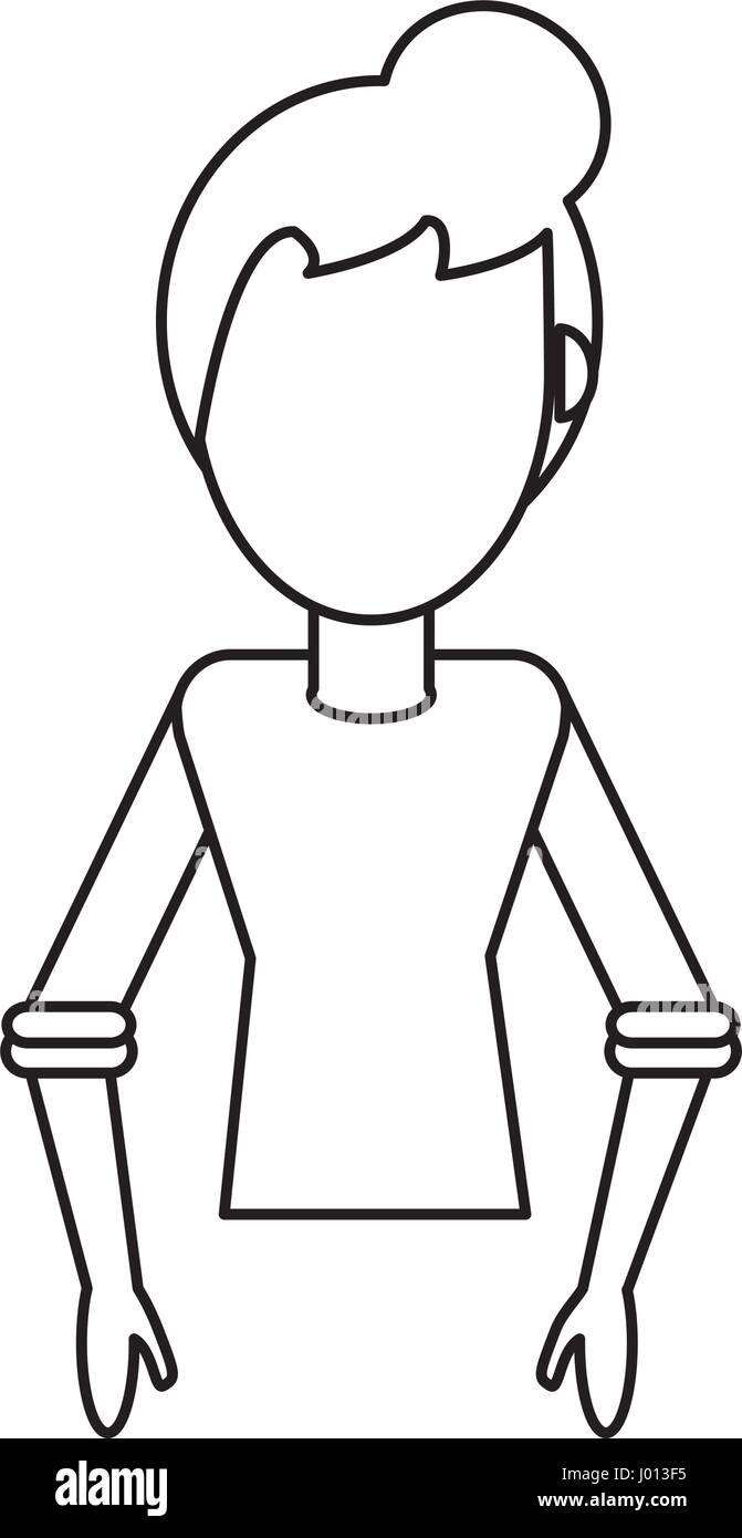 avatar female girl outline Stock Vector Image & Art - Alamy