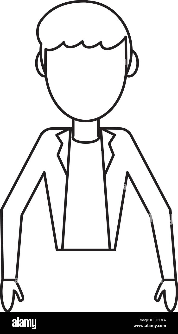 avatar male people outline Stock Vector Image & Art - Alamy