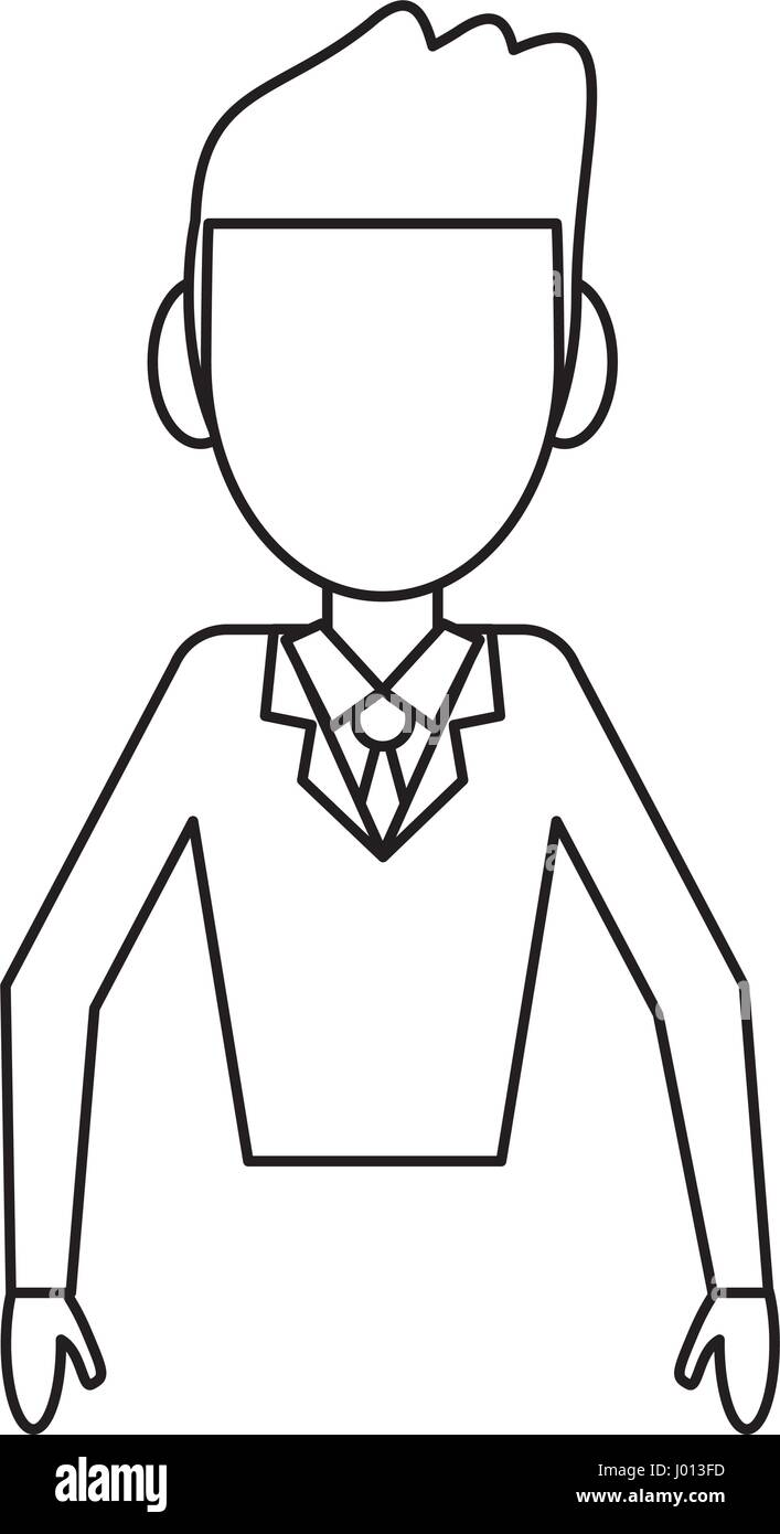 avatar male people outline Stock Vector Image & Art - Alamy