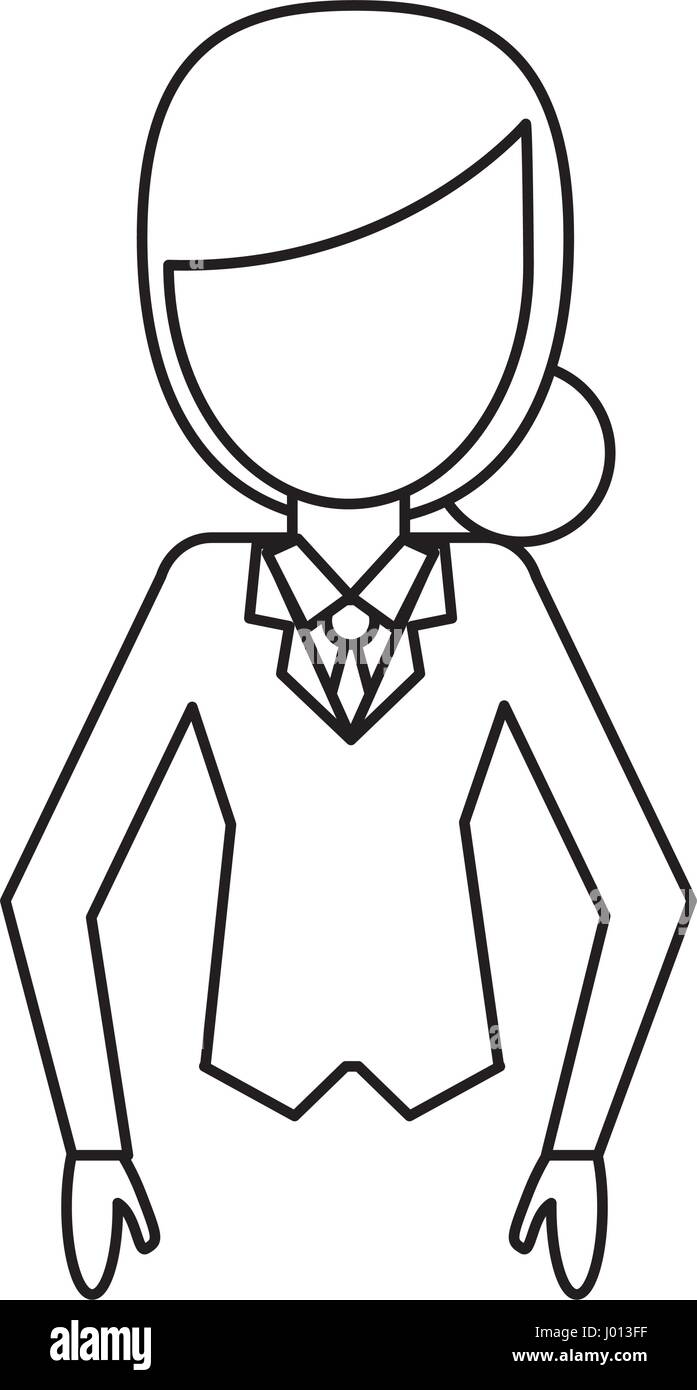 avatar female girl outline Stock Vector Image & Art - Alamy