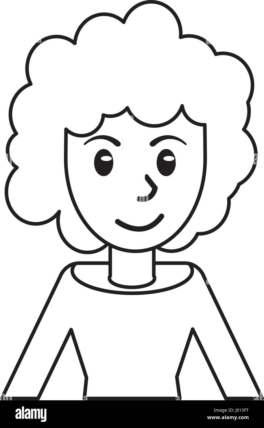 Lady Face Outline Black and White Stock Photos & Images - Alamy