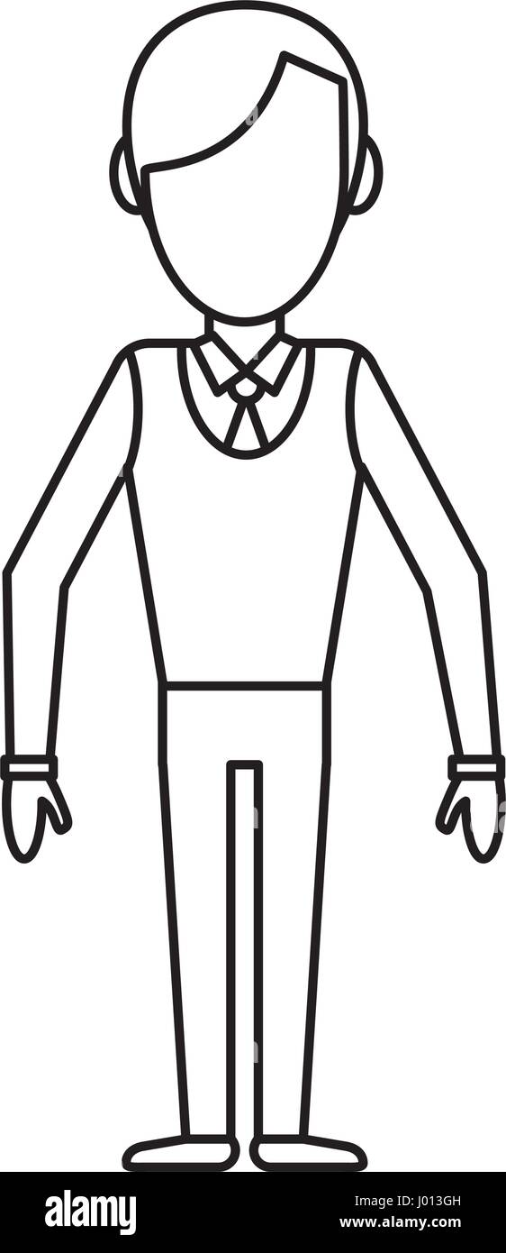 outlined man male avatar image Stock Vector Image & Art - Alamy