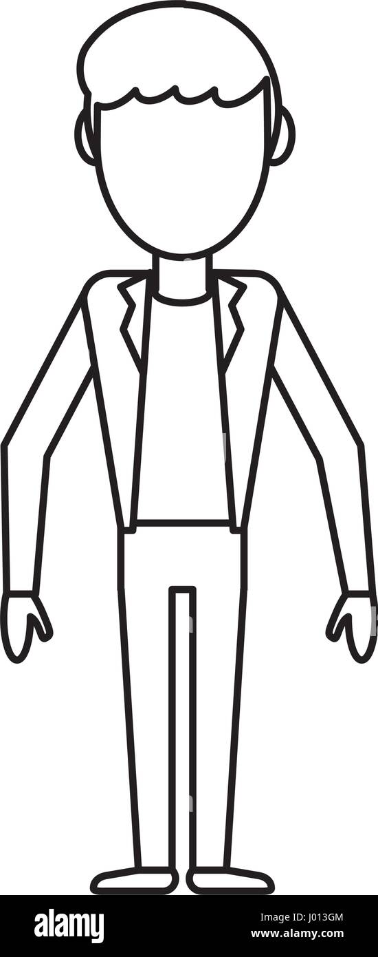 outlined man male avatar image Stock Vector Image & Art - Alamy