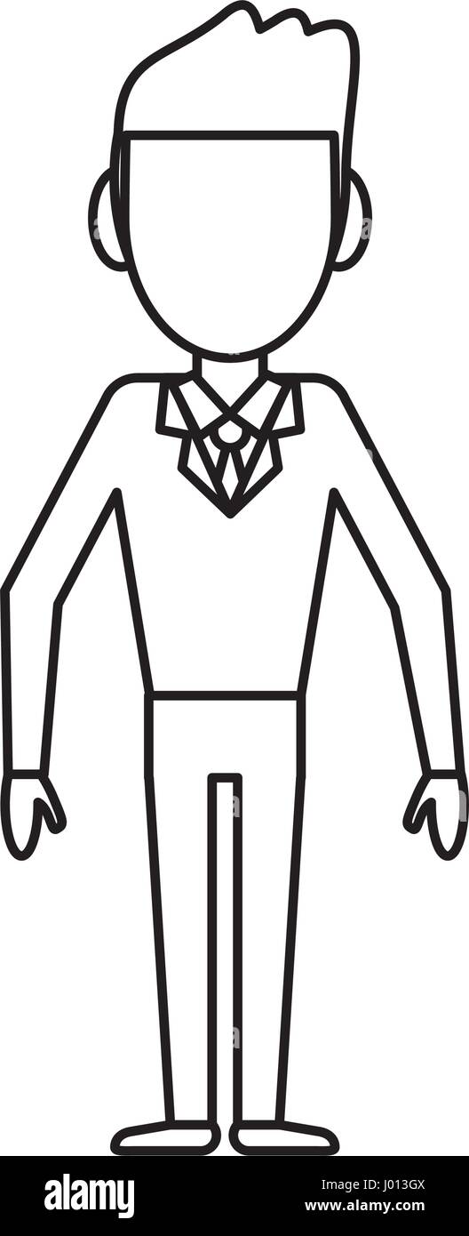 outlined man male avatar image Stock Vector Image & Art - Alamy