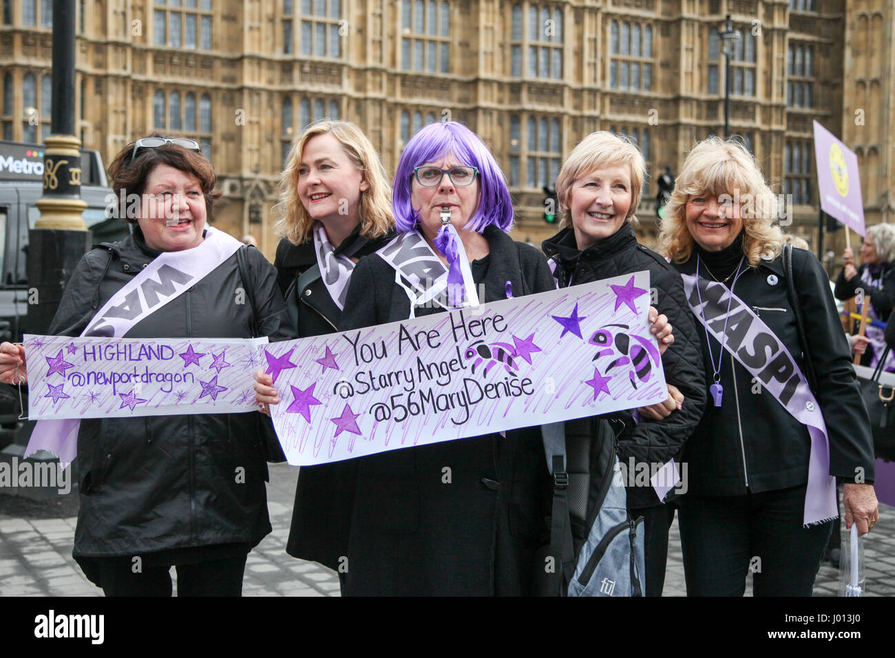 Hundreds of women from all over the UK hold protest opposite Parliament ...