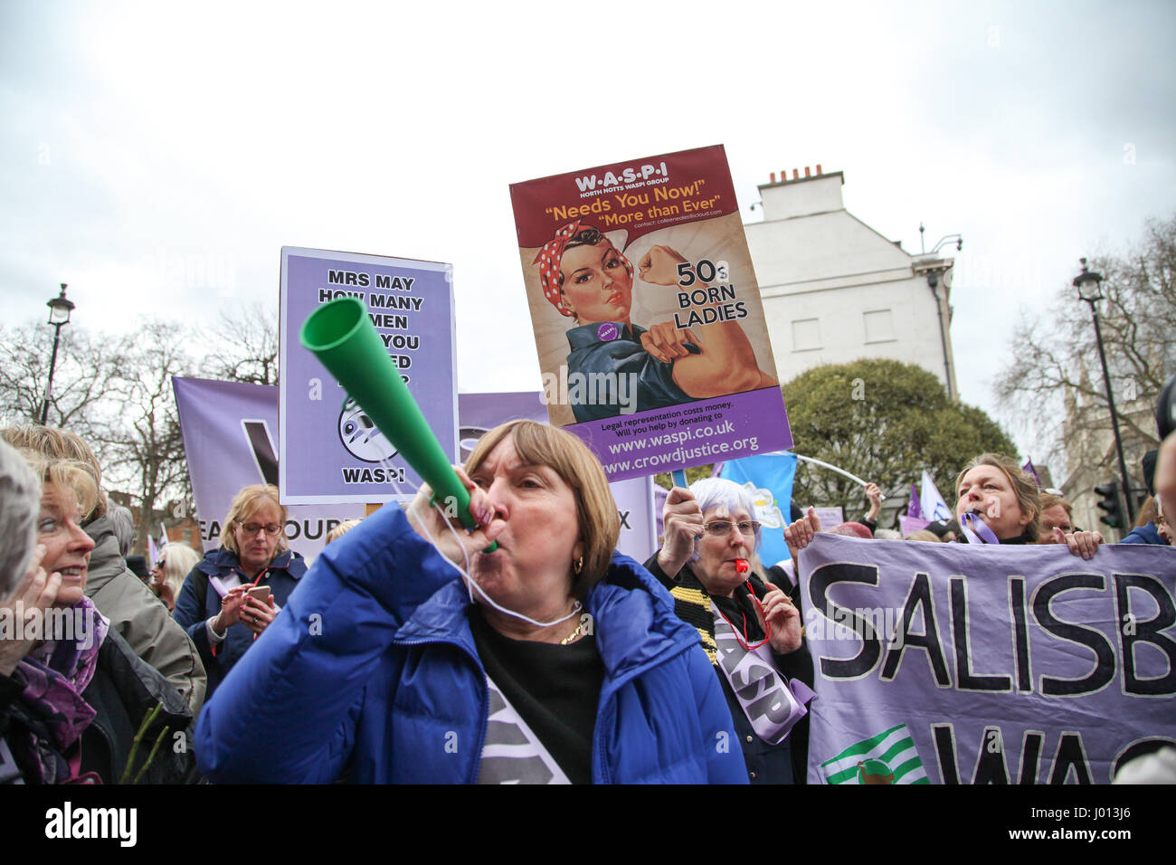 Hundreds of women from all over the UK hold protest opposite Parliament ...