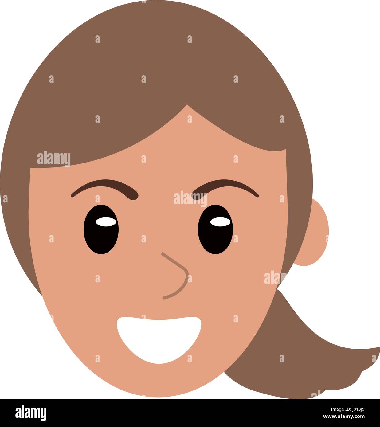 face woman head cartoon Stock Vector Image & Art - Alamy