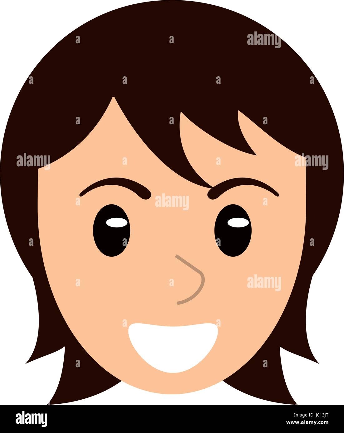 face woman head cartoon Stock Vector Image & Art - Alamy