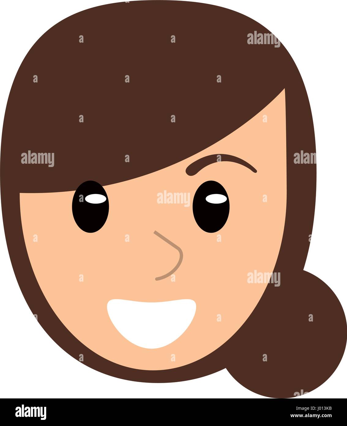face woman head cartoon Stock Vector Image & Art - Alamy