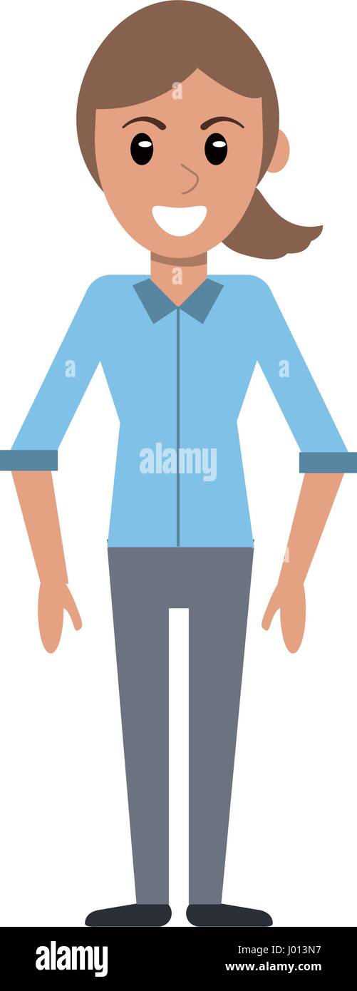 character woman female standing Stock Vector Image & Art - Alamy