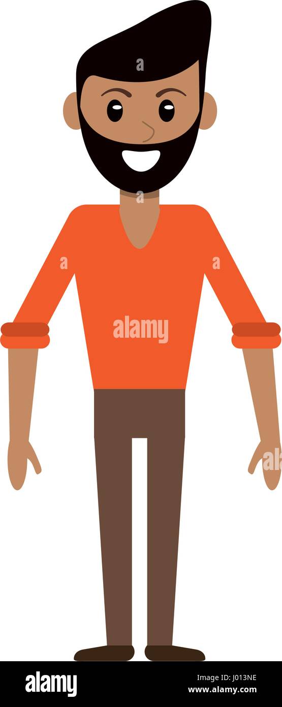 Character man male avatar standing Stock Vector Images - Alamy