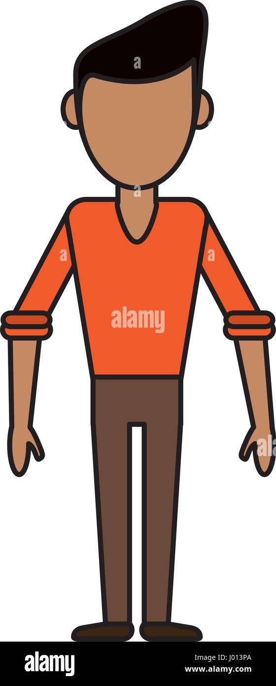 cartoon man male stand design Stock Vector Image & Art - Alamy