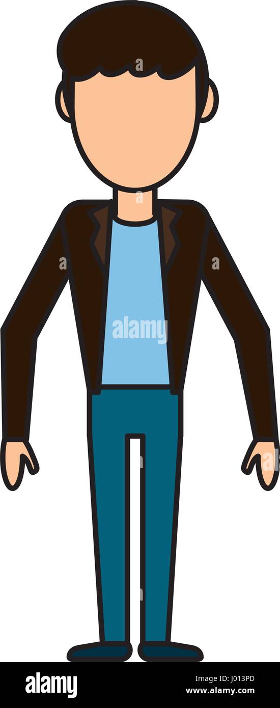cartoon man male stand design Stock Vector Image & Art - Alamy