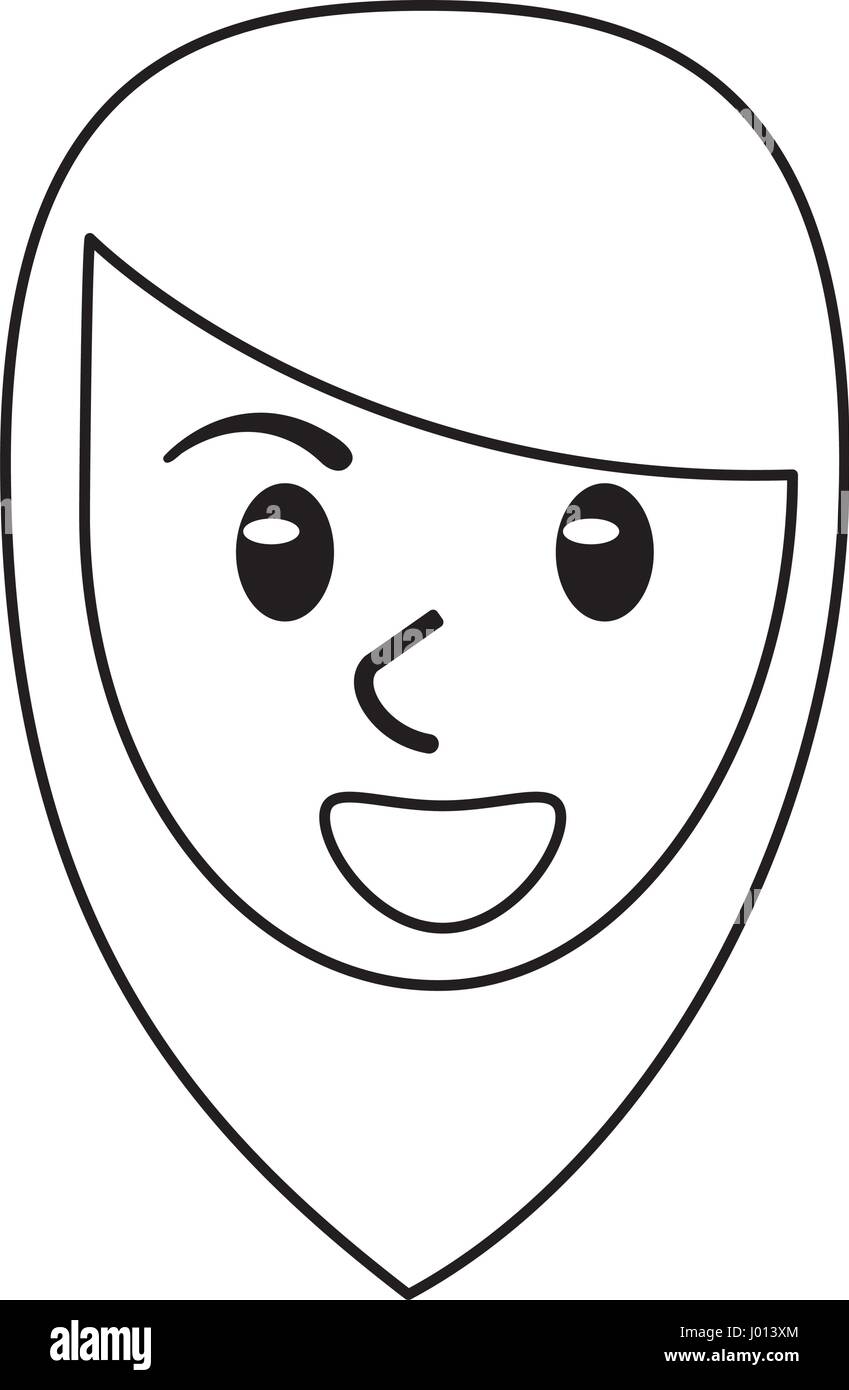 face female avatar outline Stock Vector Image & Art - Alamy