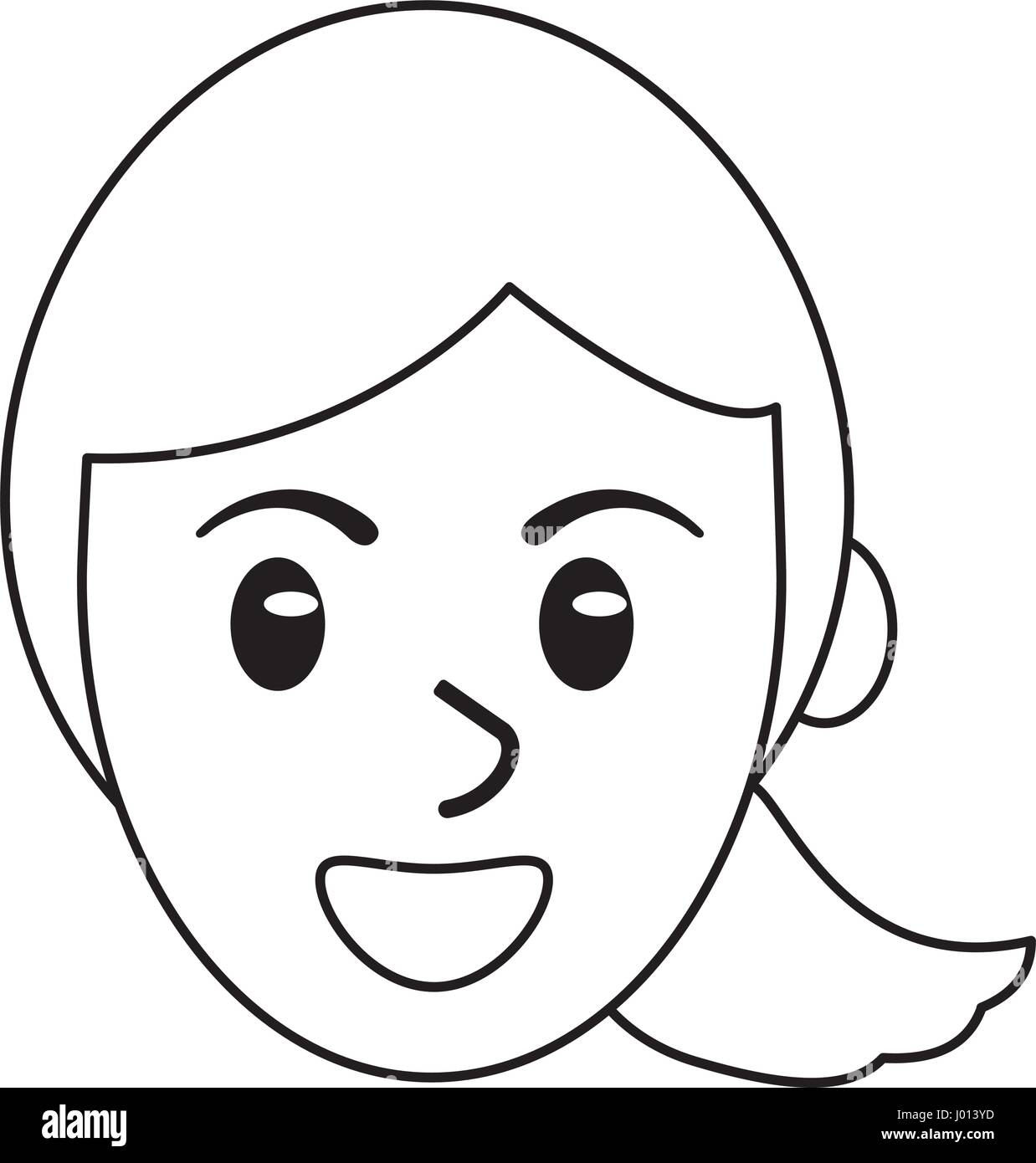 face female avatar outline Stock Vector Image & Art - Alamy