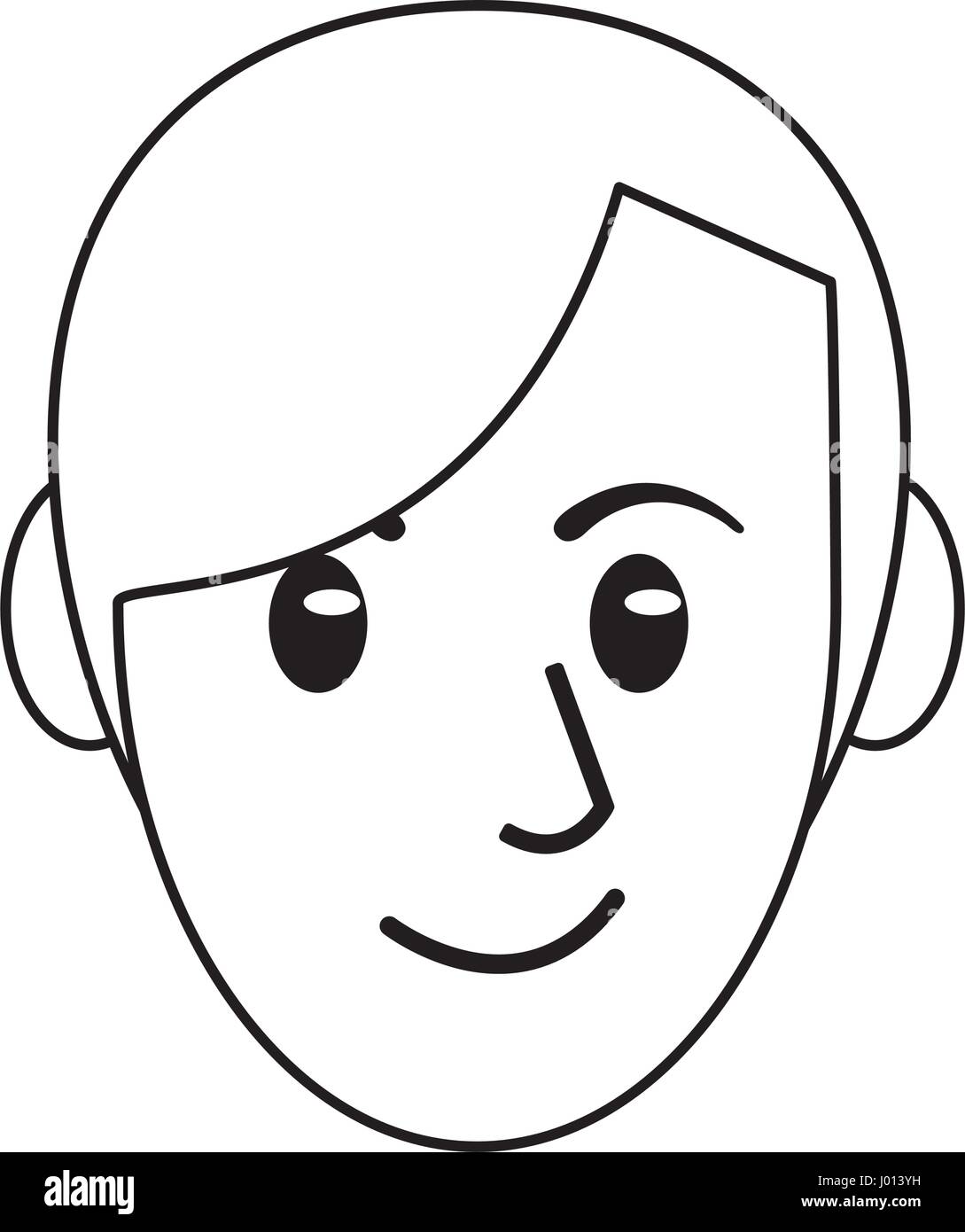 face male avatar smile outline Stock Vector Image & Art - Alamy
