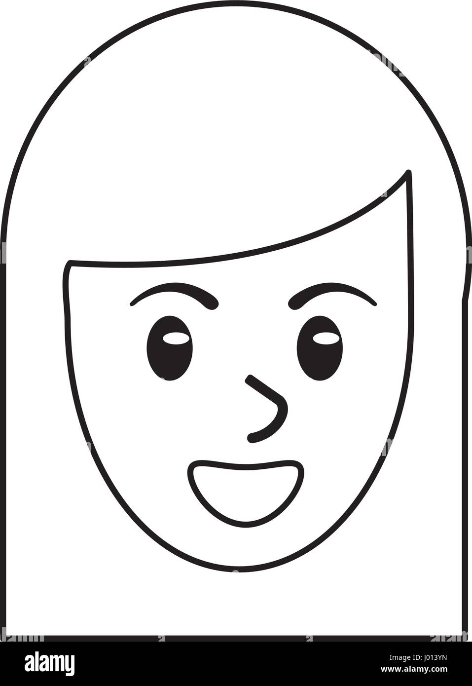 face female avatar outline Stock Vector Image & Art - Alamy