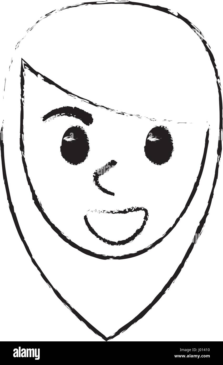 sketchy face woman comic design Stock Vector Image & Art - Alamy