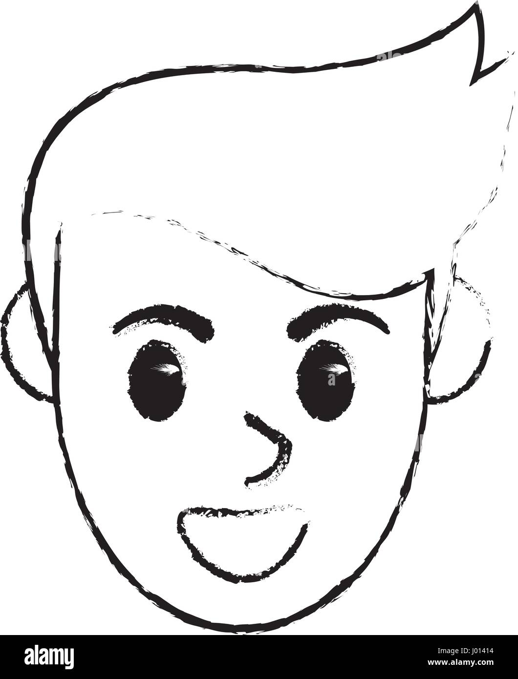 sketchy man head face design image Stock Vector Image & Art - Alamy