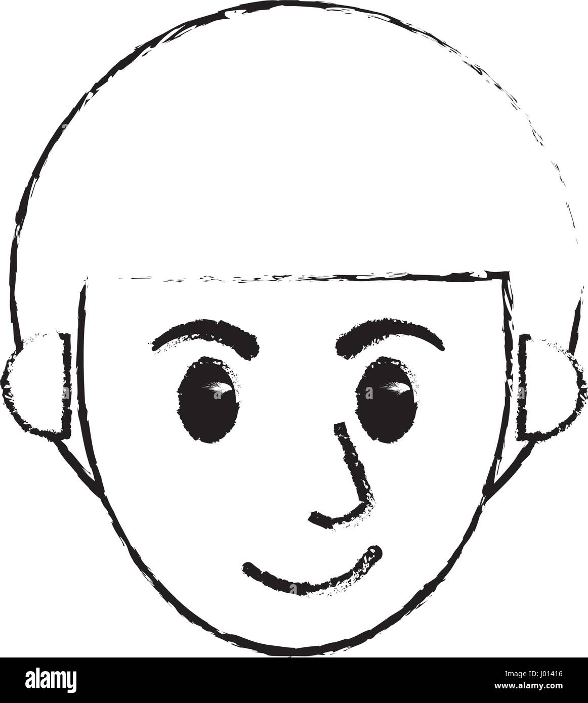 sketchy man head face design image Stock Vector Image & Art - Alamy